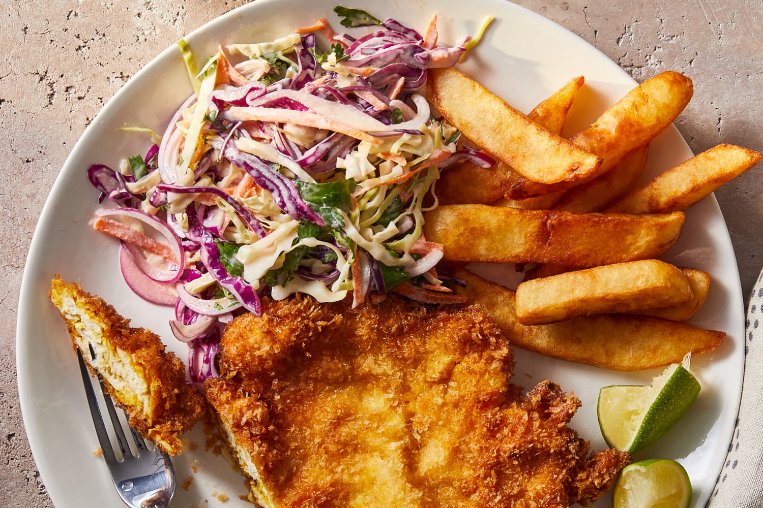 Curried Chicken Schnitzel (with Mango Chutney Coleslaw) | The Kitchn