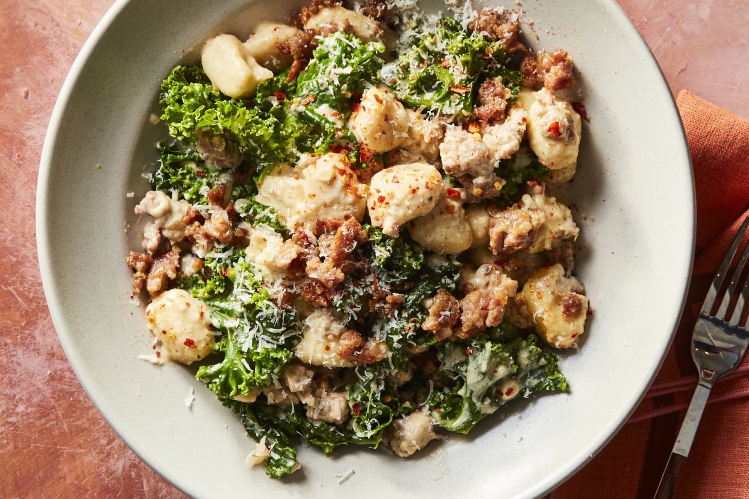 Creamy Gnocchi with Boursin, Sausage, and Kale | The Kitchn
