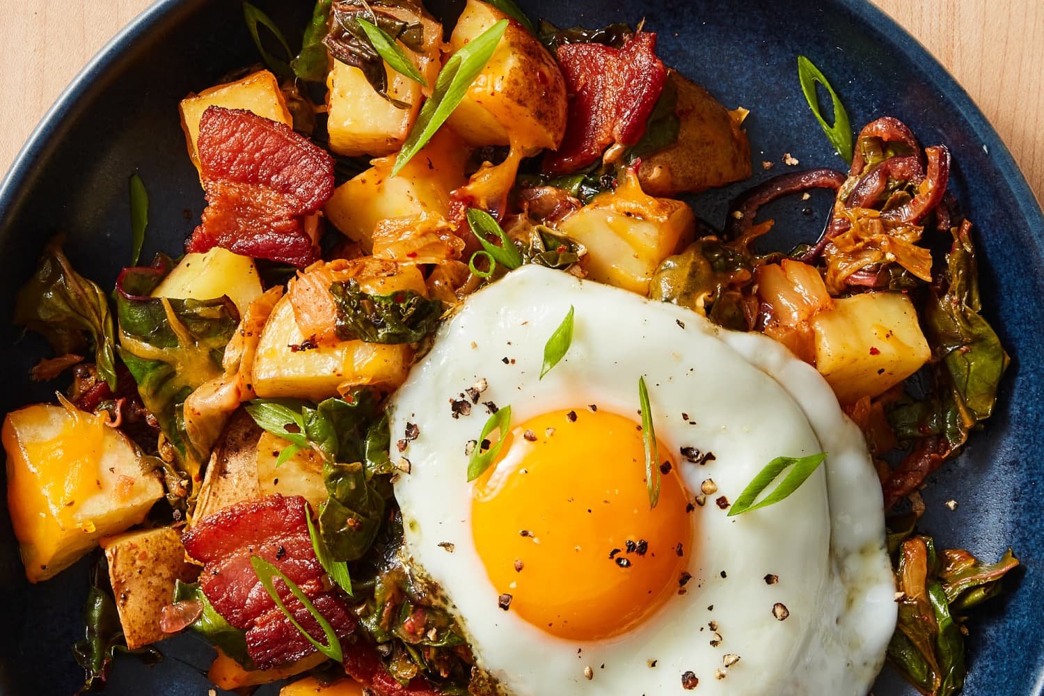 Cheesy Kimchi Breakfast Skillet Recipe | The Kitchn