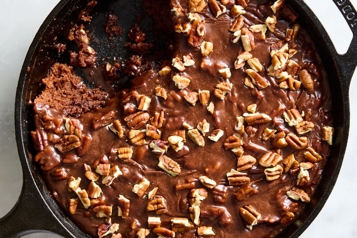 Gooey Skillet Texas Chocolate Sheet Cake Recipe | The Kitchn
