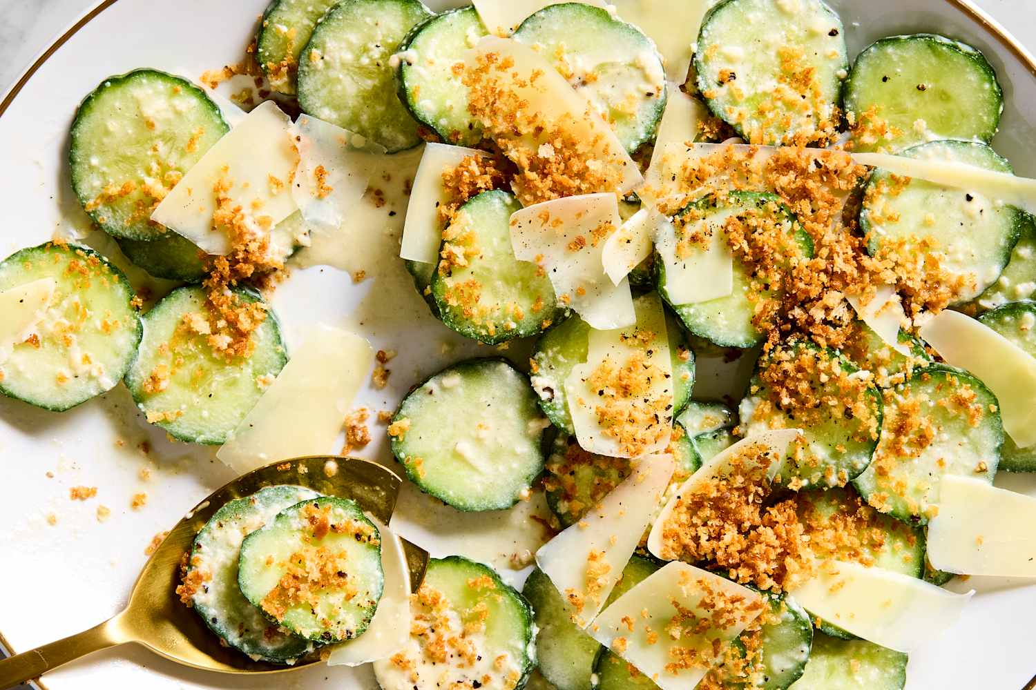 Cucumber Caesar Salad Recipe | The Kitchn