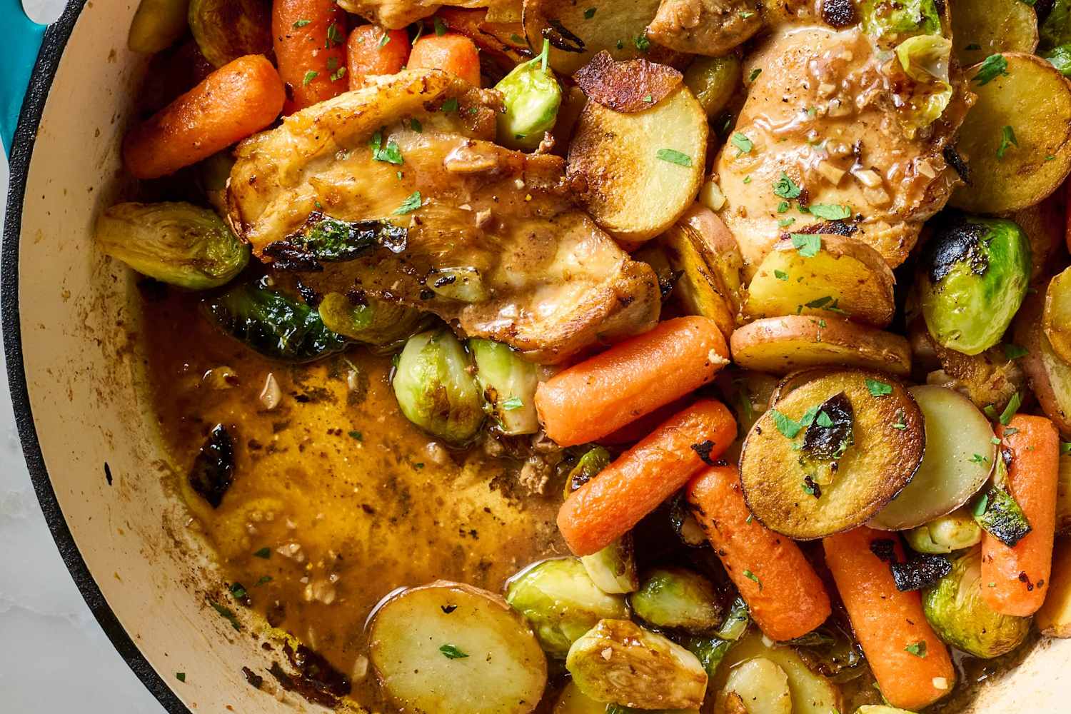 Balsamic Glazed Chicken and Vegetables Recipe (One-Pan) | The Kitchn