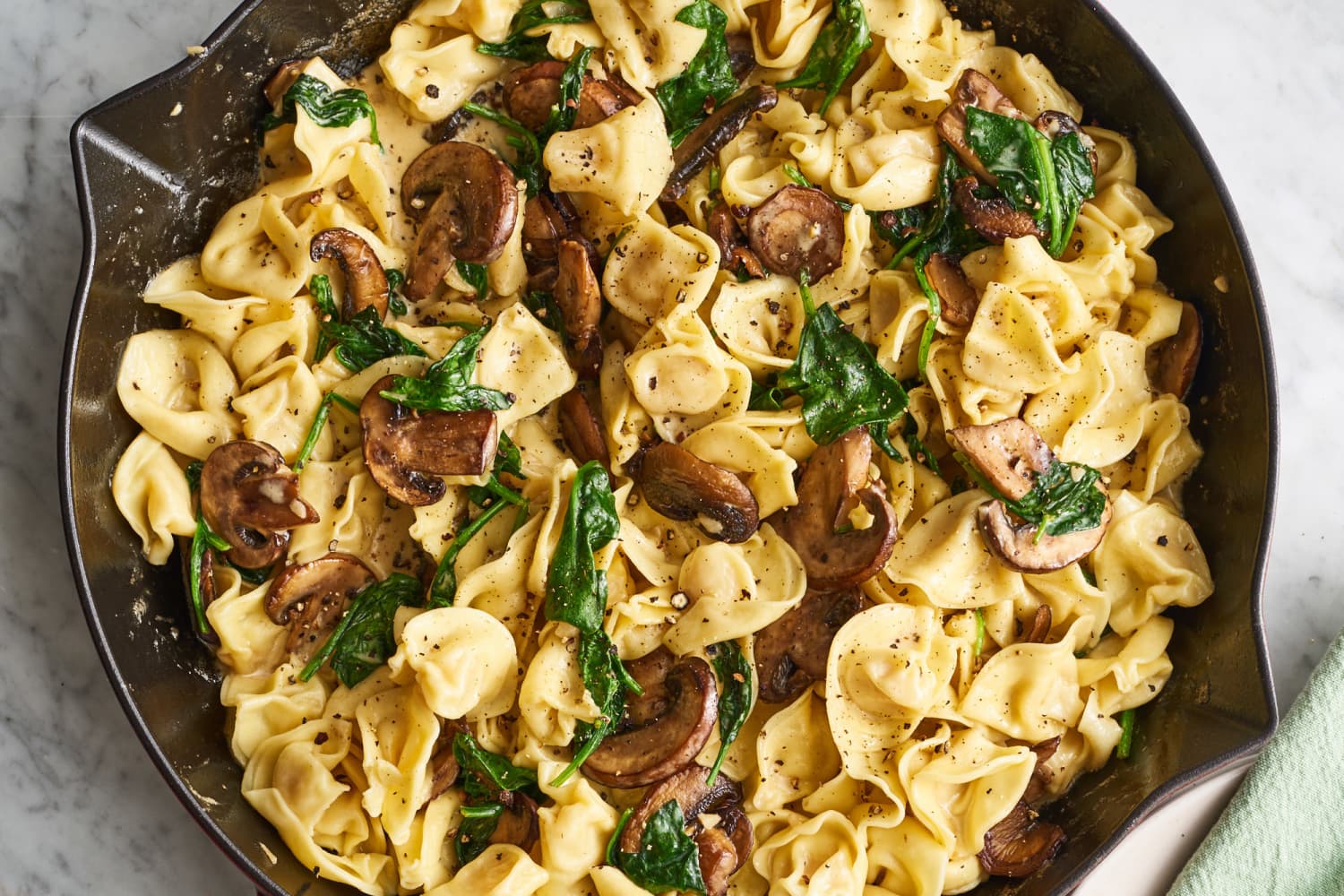 Creamy Mushroom Tortellini Recipe (Quick & Easy) | The Kitchn