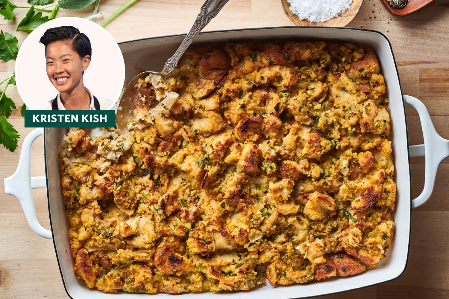 Kristen Kish's Bread Combo Is the Secret to Better Stuffing | The Kitchn