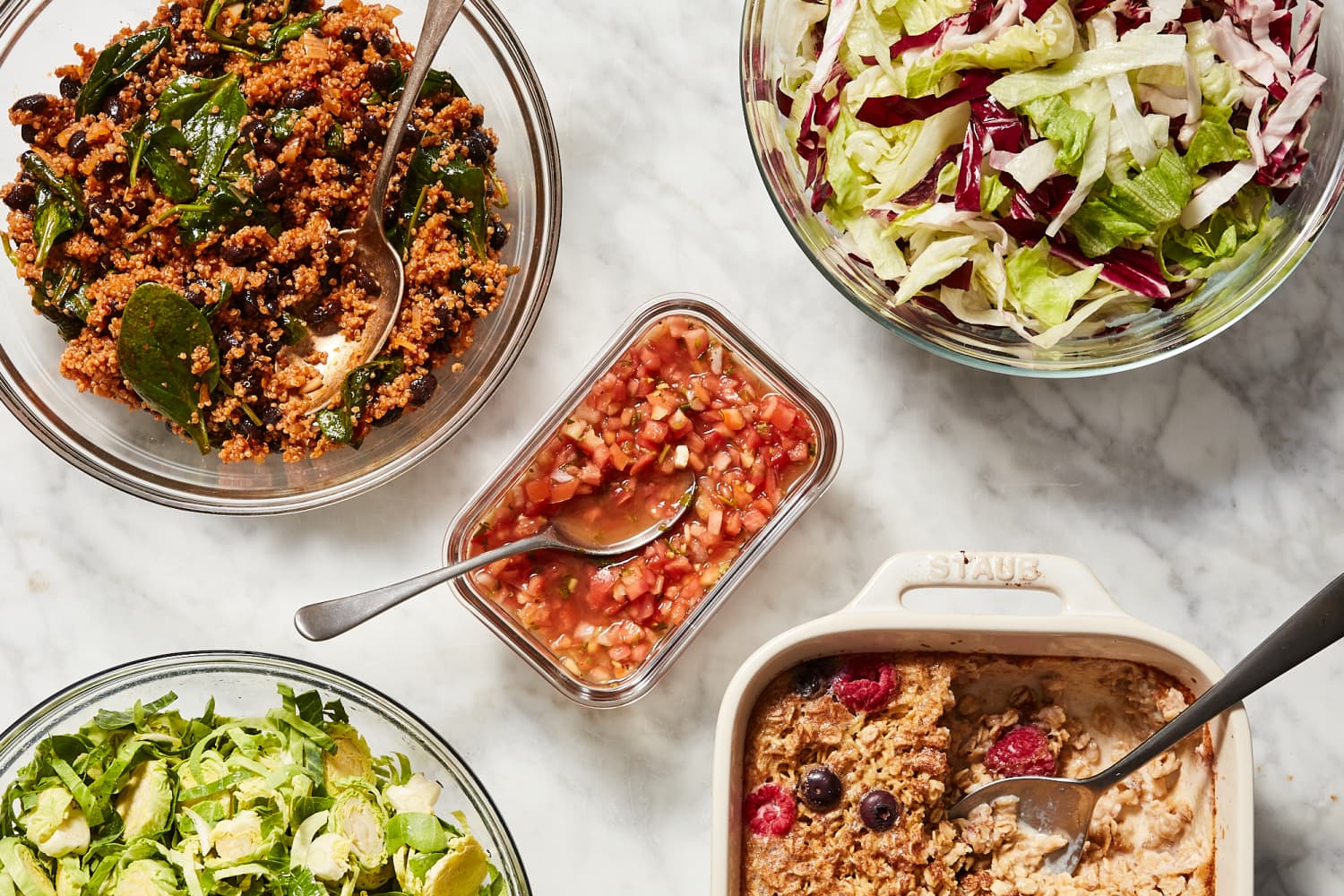 Meal Prep Plan: A Week of Meals with Fresh Vegetables, Fruits, and ...