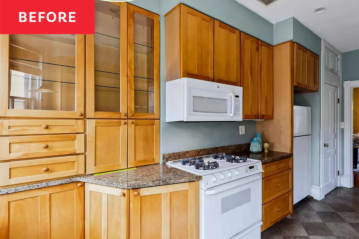 Dated 90's Cabinets Get the Most Gorgeous Vintage-Inspired Makeover ...