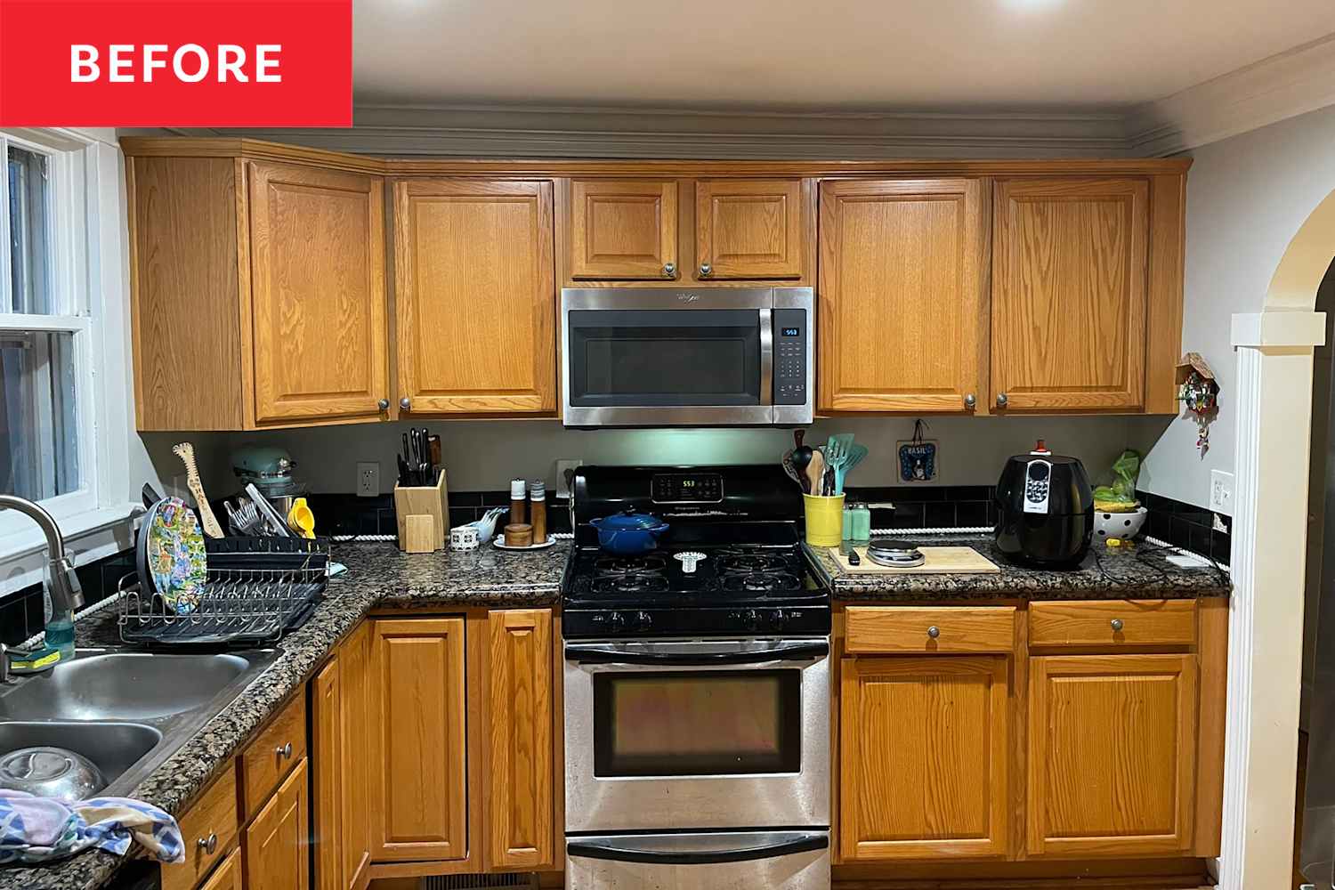 Dramatic New IKEA Cabinets Transform an “All Brown” Kitchen | The Kitchn