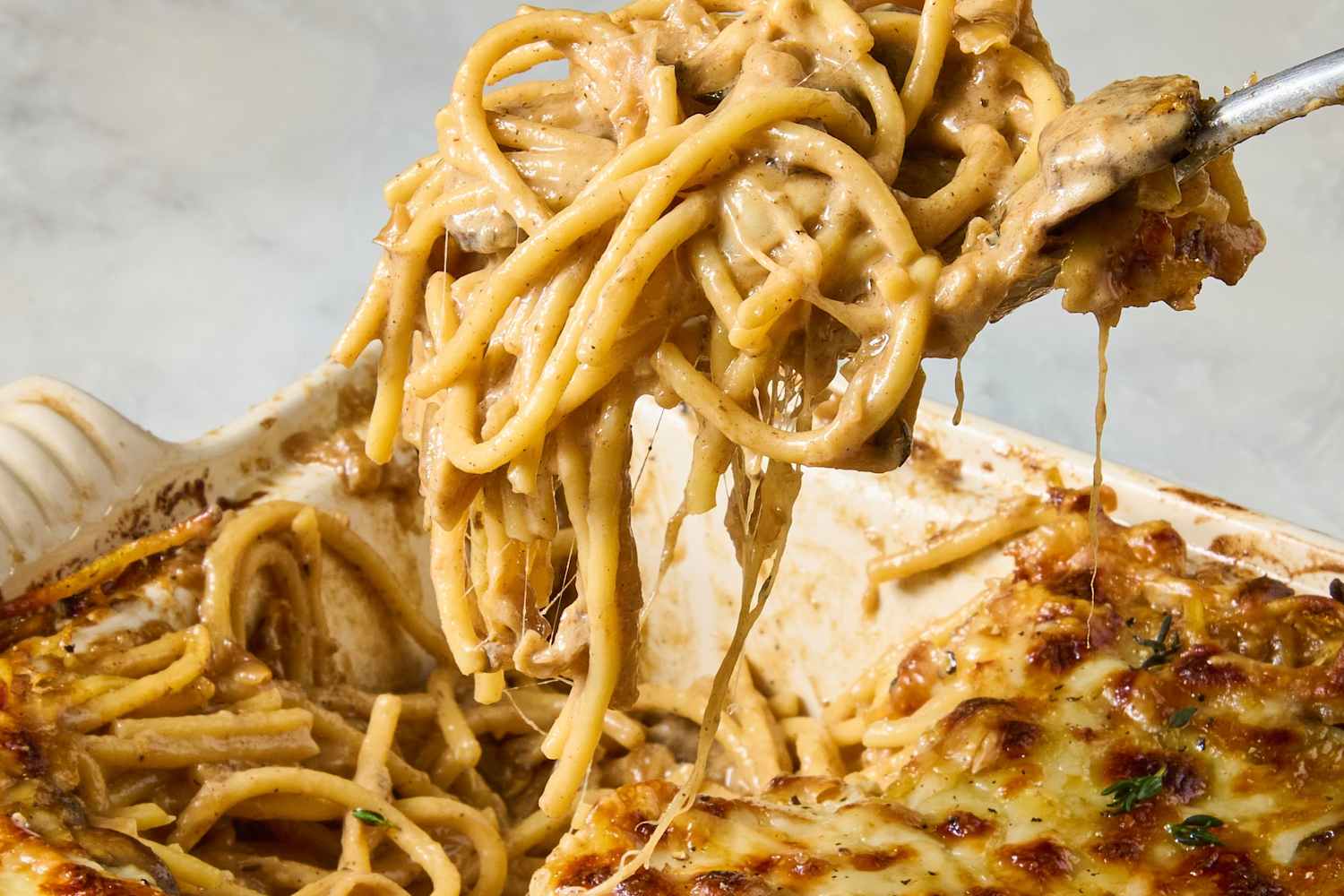 French Onion Baked Spaghetti Recipe | The Kitchn