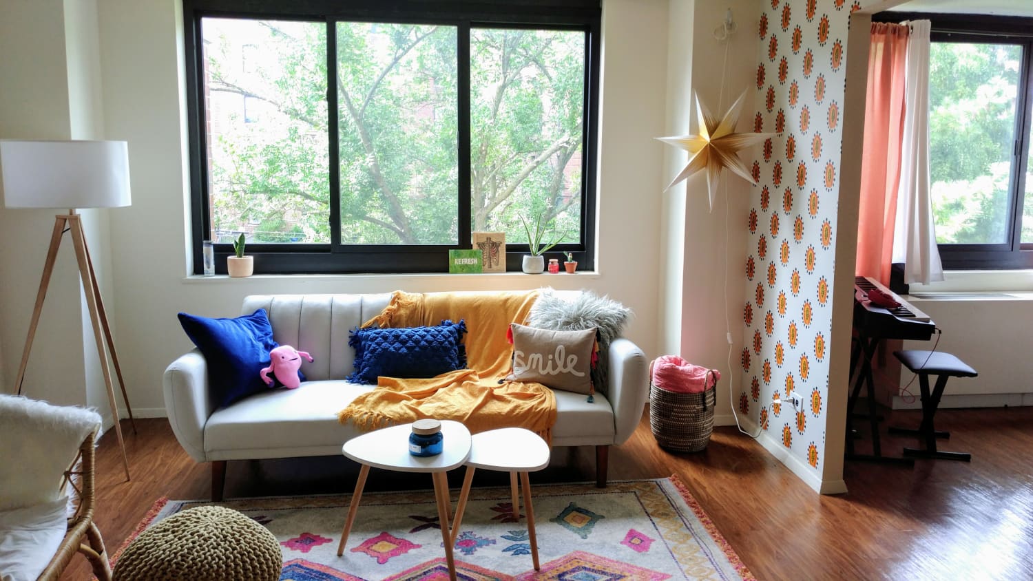 Cute and Colorful Small Studio Apartment Tour | Apartment Therapy