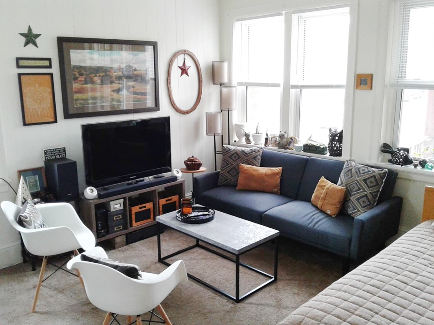 425 Square Foot Farmhouse Industrial Studio Apartment | Apartment Therapy