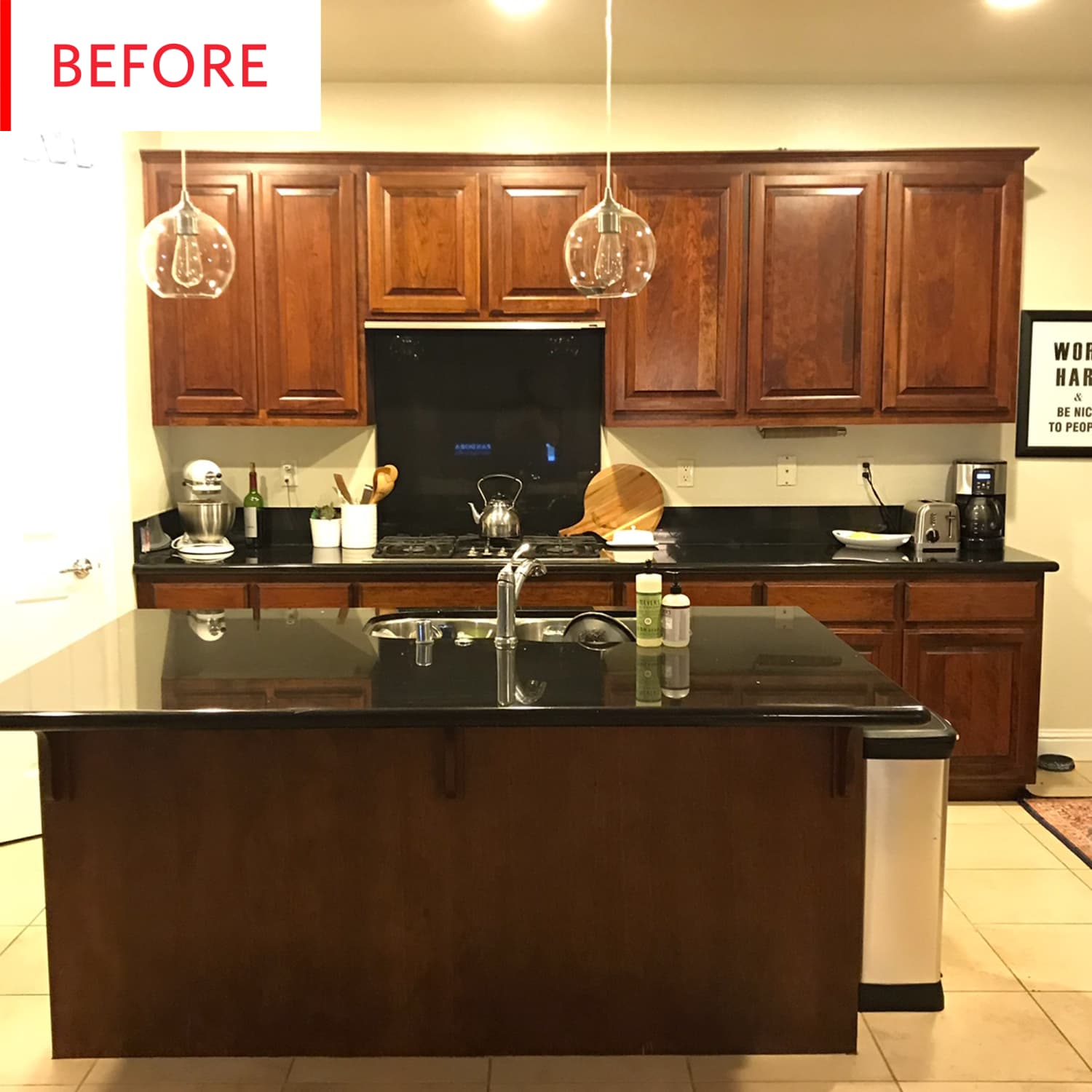 This Builder-Basic Rental Got an Incredible Kitchen Makeover | Kitchn