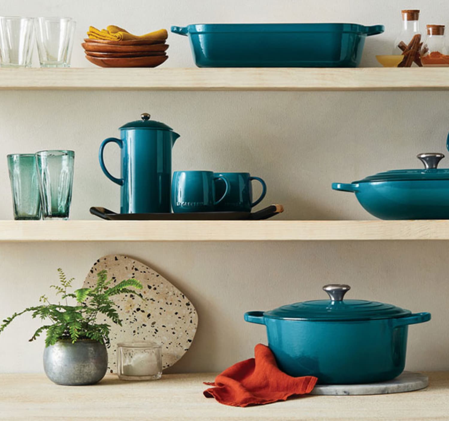 Le Creuset Expands Deep Teal Collection and Pieces Are on Sale | Kitchn