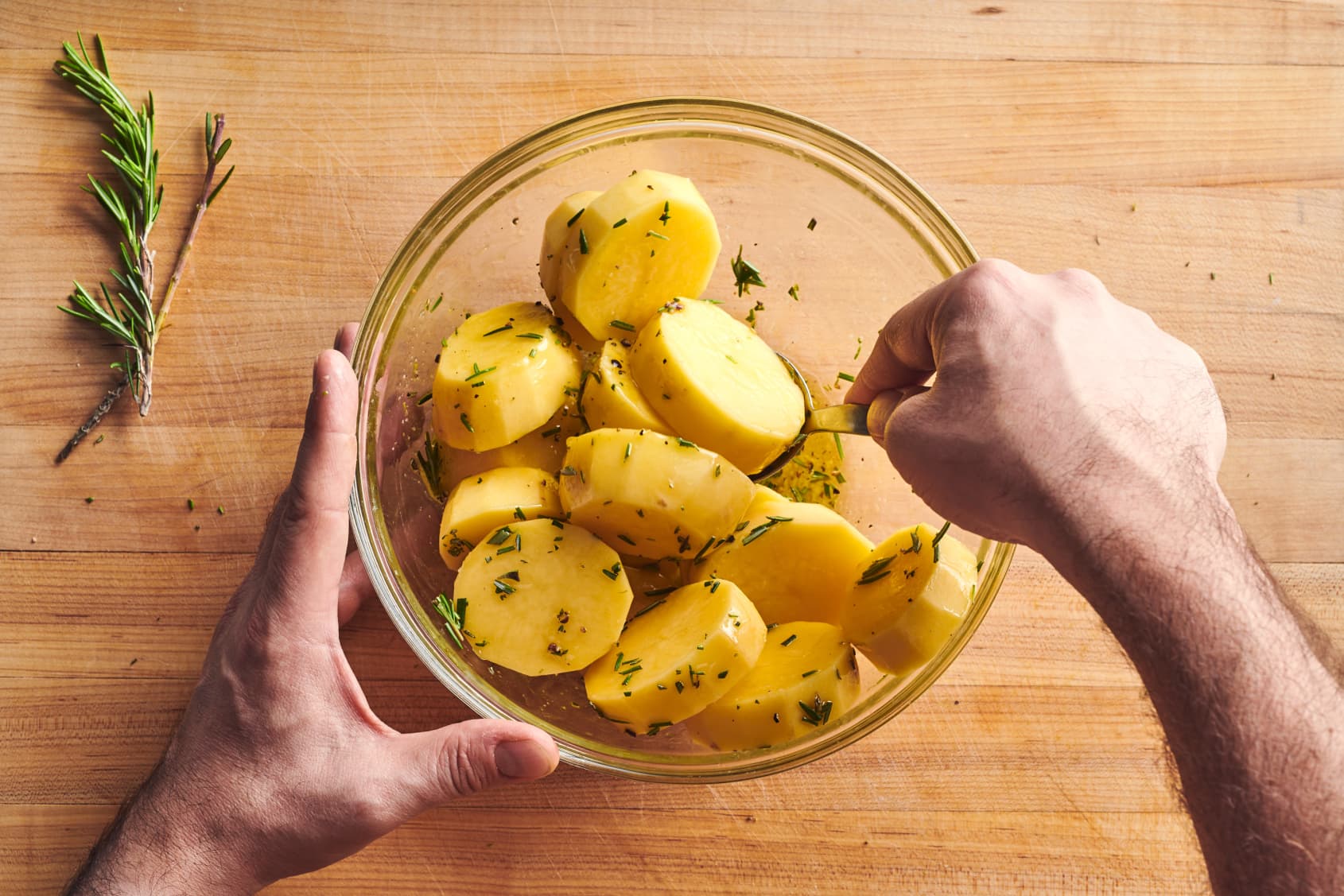 how to boil potatoes in chicken broth
