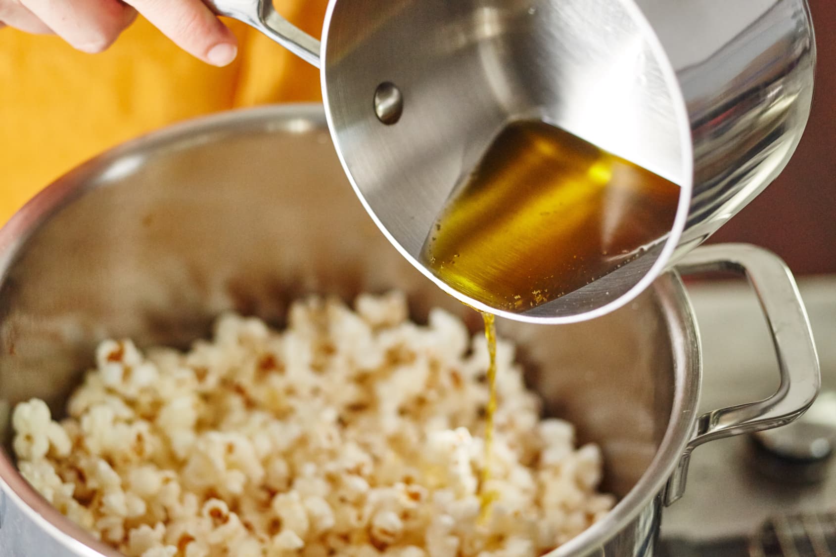 how to pop popcorn with ghee