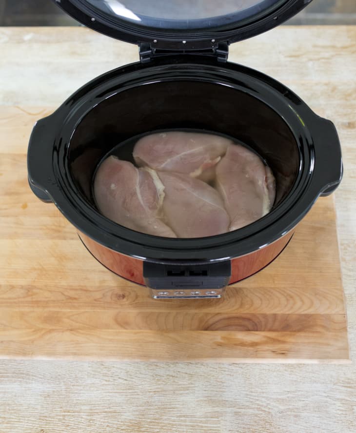 Slow Cooker Shredded Chicken Recipe (Only 2 Ingredients!) | The Kitchn