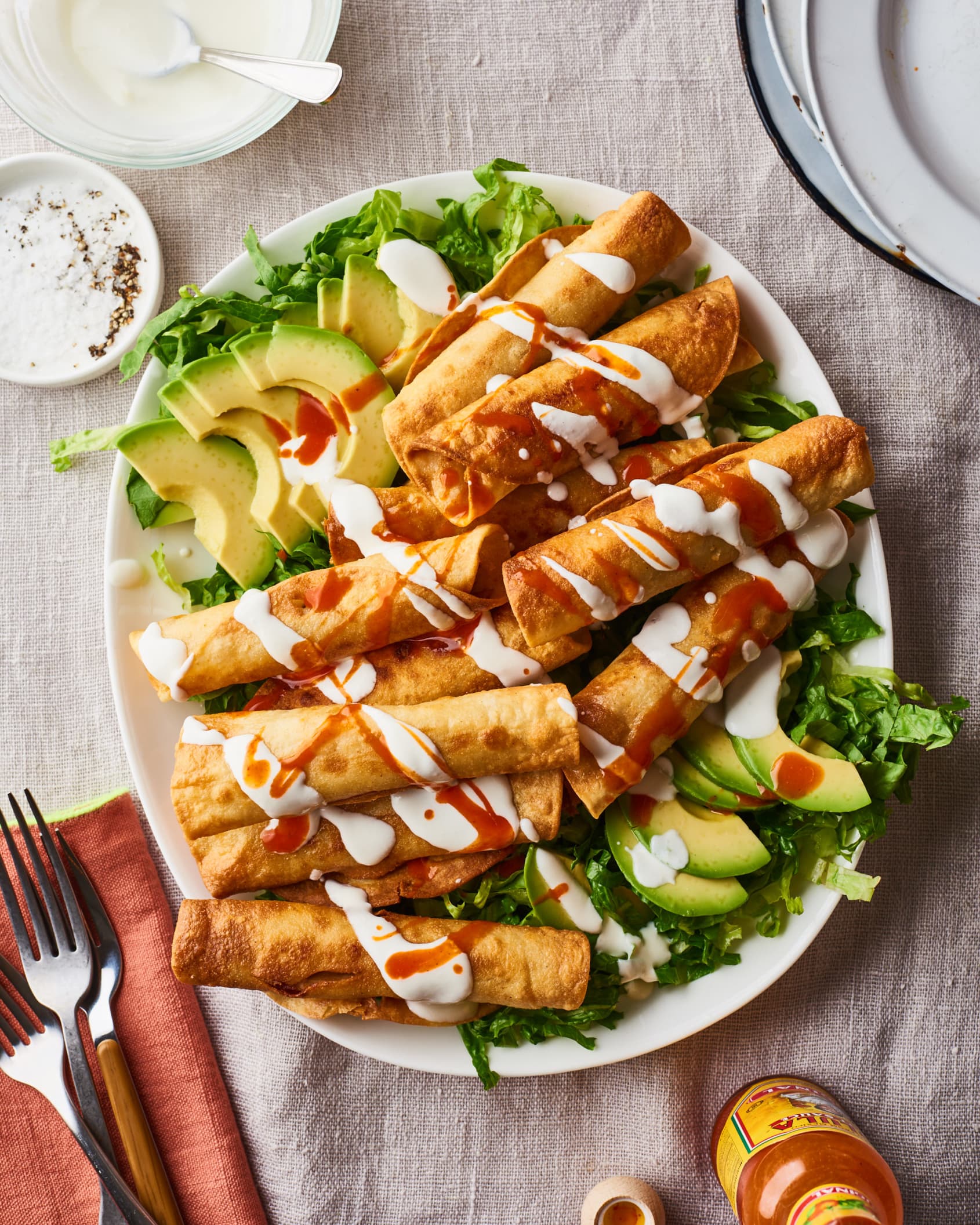 flautas pollo