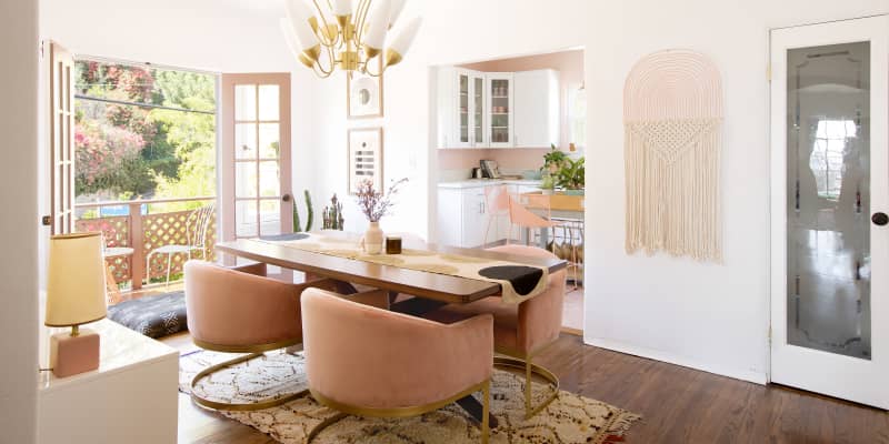 how to draw a dining room table