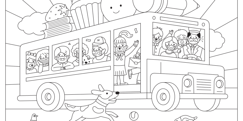 kids at school coloring pages