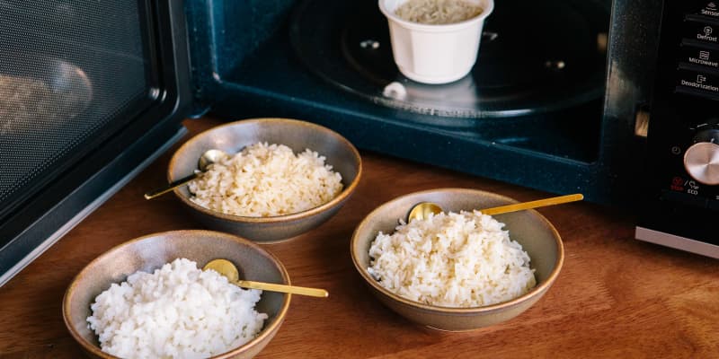 how to cook rice quickly in microwave