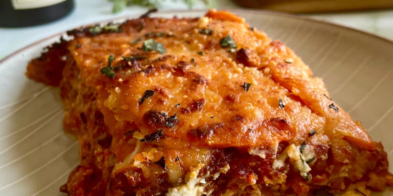 how to make sweet potato lasagna