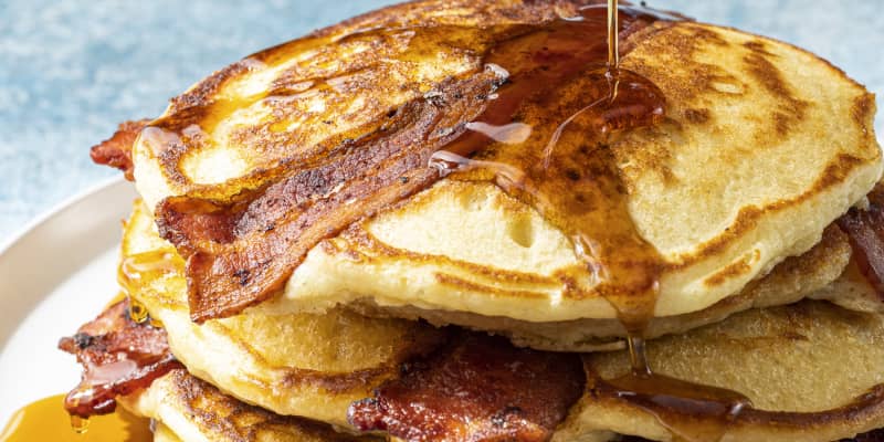 how to cook pancakes with bacon