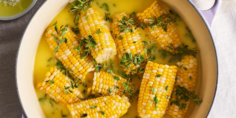 how to cook garlic butter corn