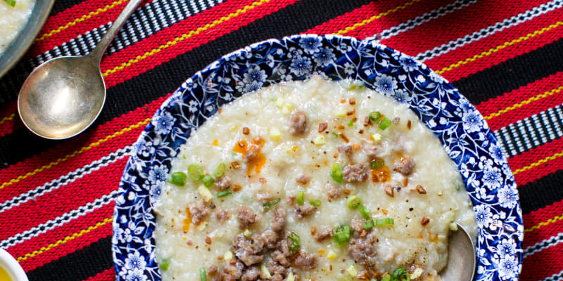 how to cook pork arroz caldo