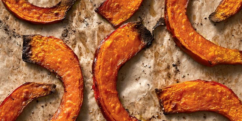 roasted kabocha squash cubes