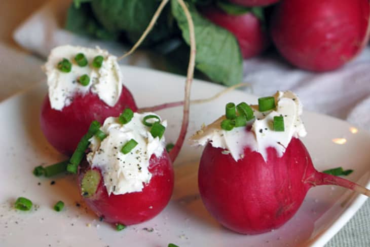 Afternoon Snack: Radishes with Cream Cheese and Chives | The Kitchn