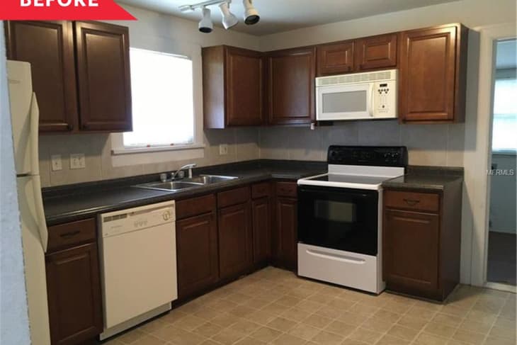 1925 Kitchen Makeover With Tile and Mint Green Cabinets | The Kitchn