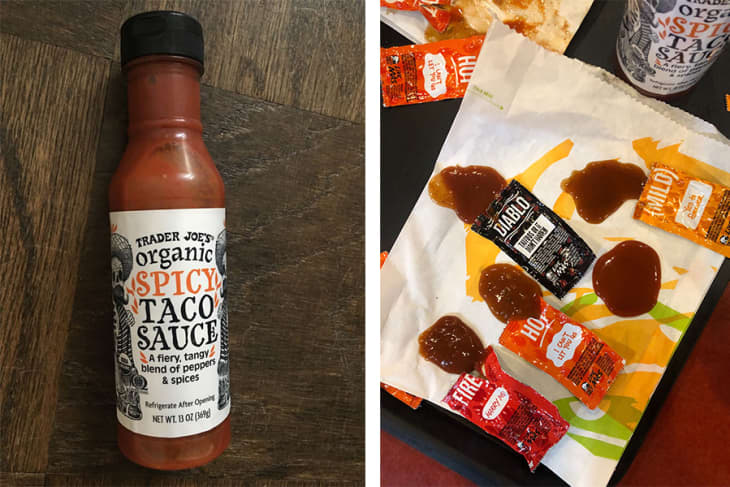 Is Trader Joe's Spicy Taco Sauce Really a Dupe for Taco Bell Hot Sauce ... Is Trader Joe's Spicy Taco Sauce Really a Dupe for Taco Bell Hot Sauce ...