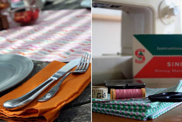 How To Sew Napkins and a Table Runner | The Kitchn