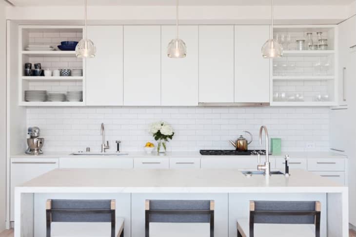 The Finishing Touch for Open Cabinets: Tile the Cabinet Back To Match ...