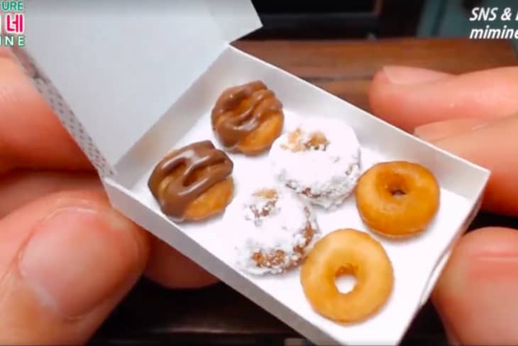 Watch This Life-Sized Chef Fry Up Edible, Doll-Sized Donuts | The Kitchn