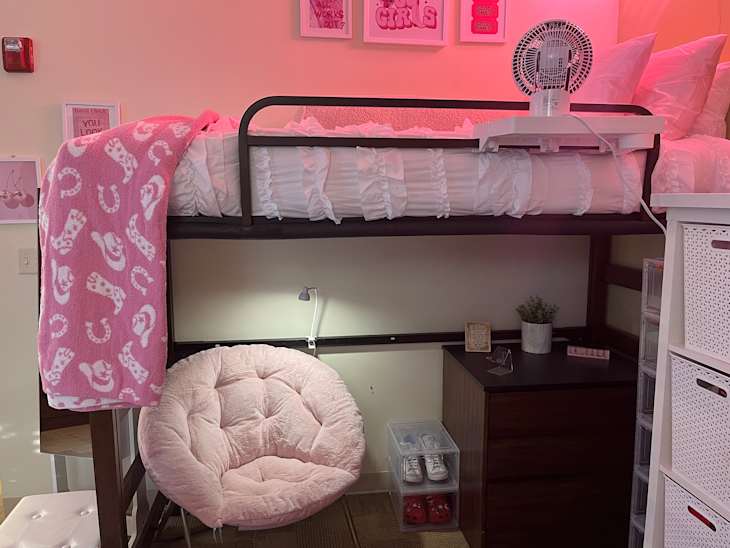 A UGA Freshman Created a Pink Lover’s Dream in Her Dorm | Dorm Therapy