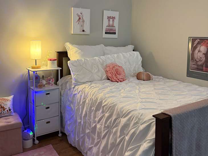 This Duke University Senior’s Apartment Has a “Princess” Bed | Dorm Therapy