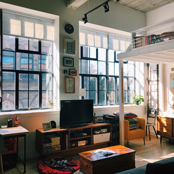 Loft Bedroom Studio Apartment DIY Ideas | Apartment Therapy