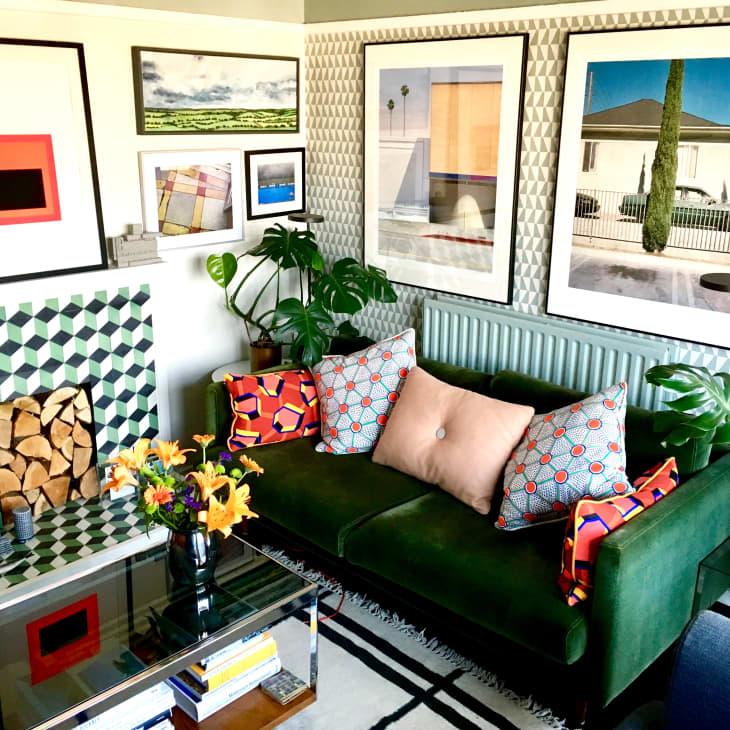 Color and Patterns in a Small London Flat | Apartment Therapy