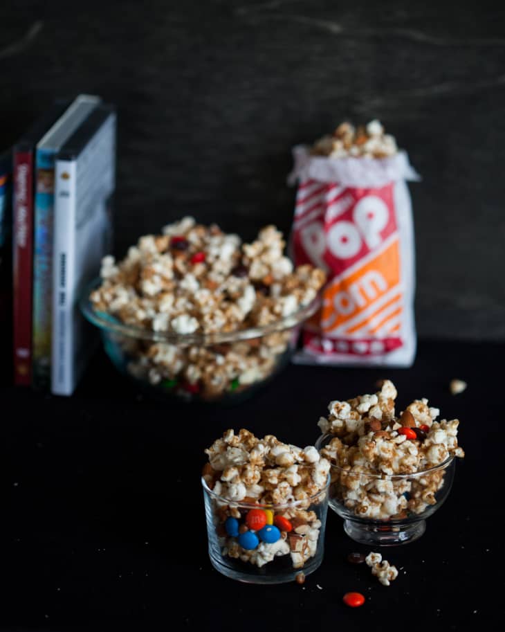 Recipe: Spicy Gooey Almond Popcorn with Chocolate | The Kitchn