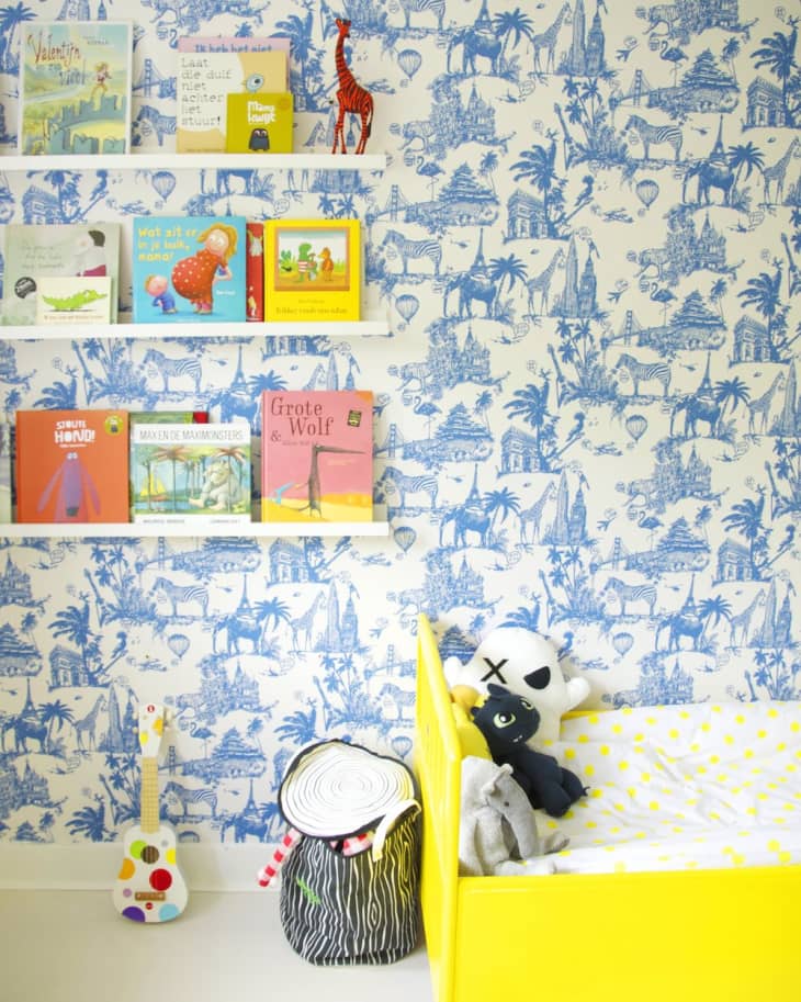 A Colorful Boy's Room in Blue and Yellow | Cubby