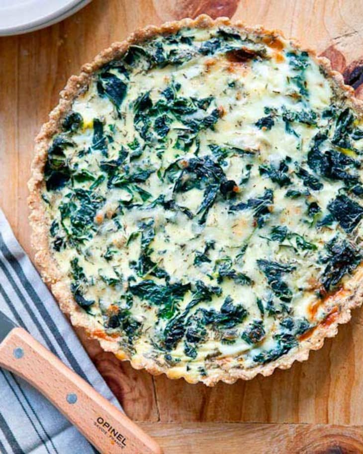 Recipe: Winter Greens & Gruyere Tart with a Cornmeal Millet Crust | The ...