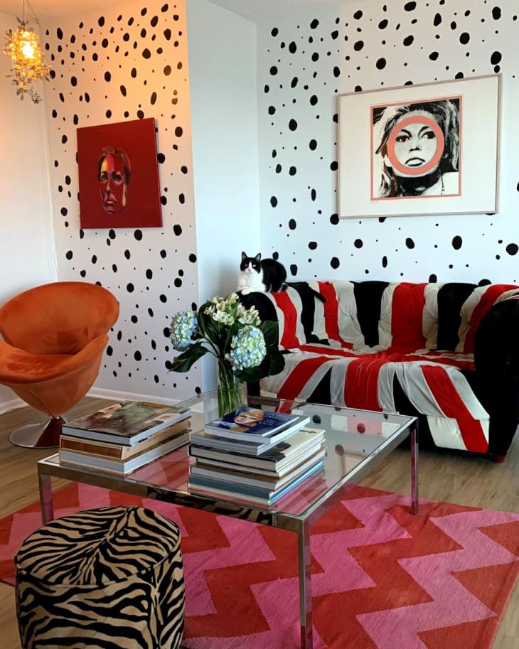 Ohio Condo with Hand-Painted Patterned Walls | Apartment Therapy