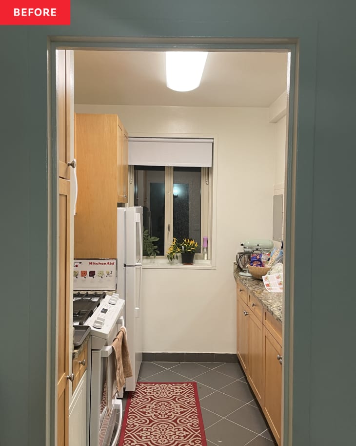 Before & After: An Under-$30 Colorful Kitchen Makeover | The Kitchn