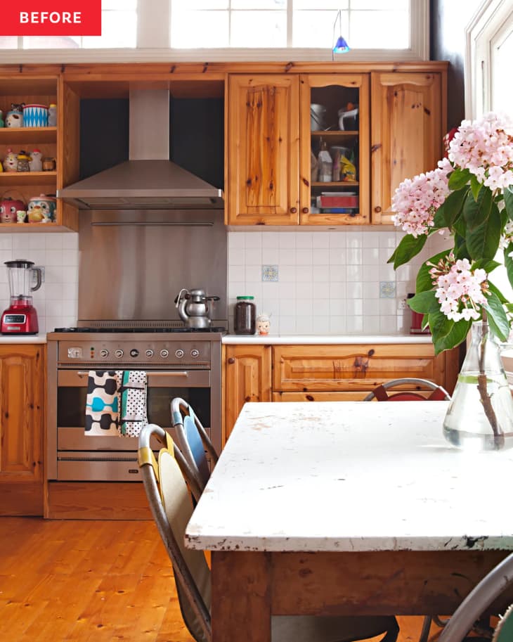 Before & After: Bold Green Cabinets Transform a Dark Kitchen | The Kitchn