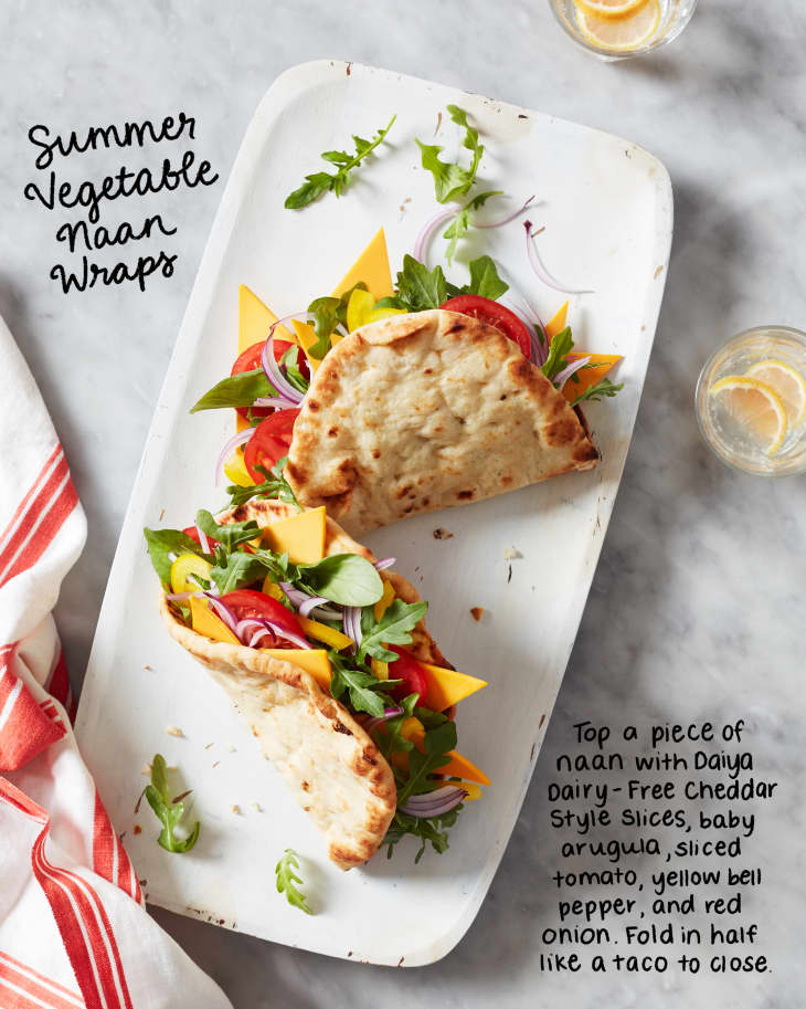 Summer Vegetable Naan Wraps | The Kitchn