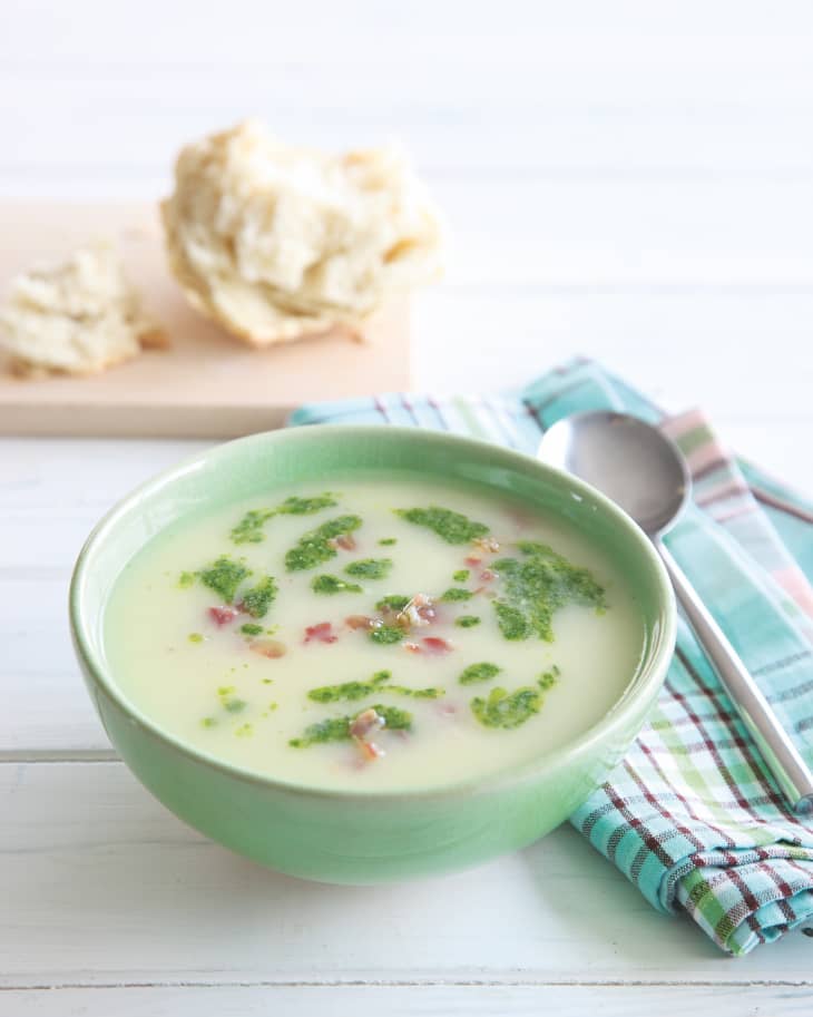 how to make bacon leek and potato soup
