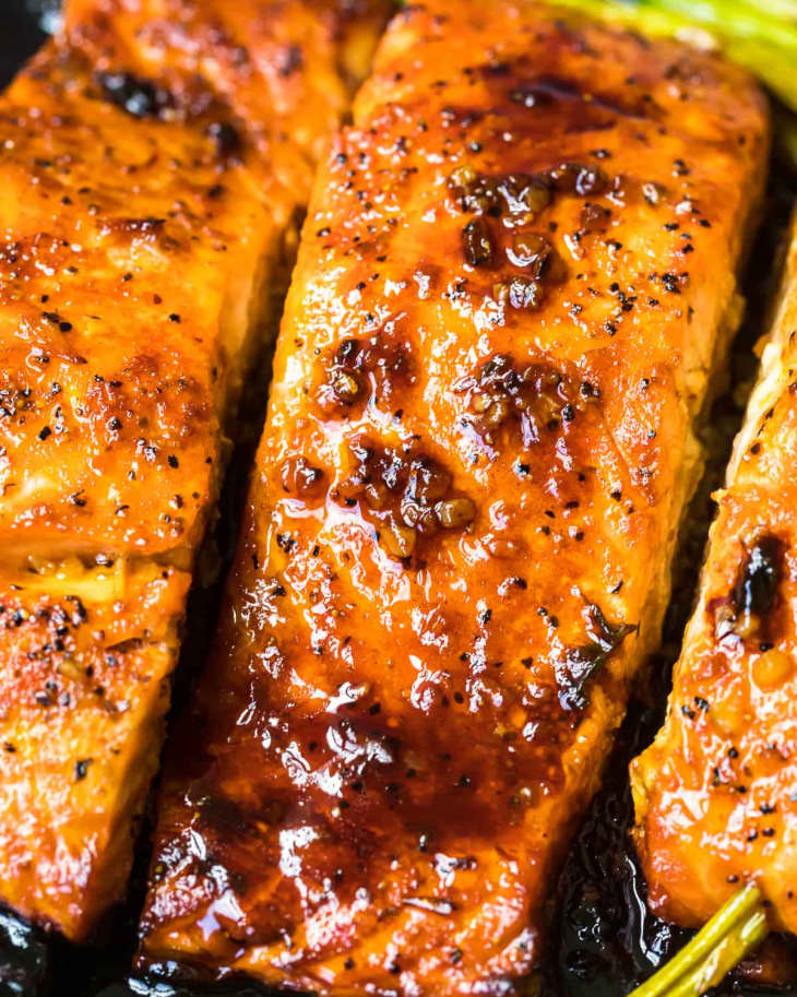 Honey Garlic Salmon and Asparagus - The Cookie Rookie | The Kitchn