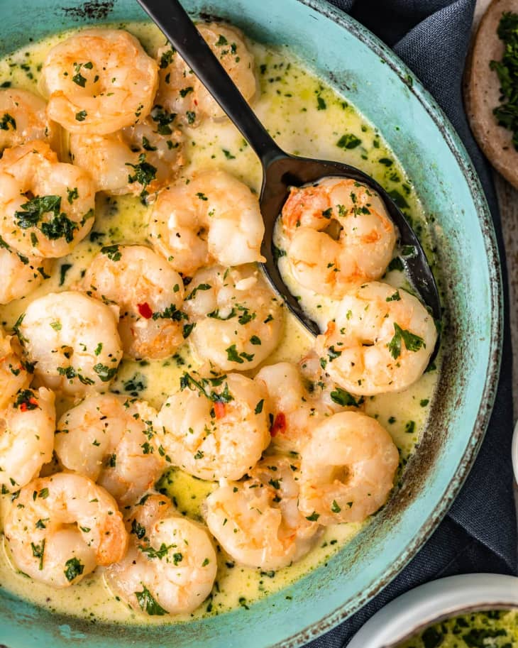 Creamy Spicy Garlic Shrimp - The Cookie Rookie | The Kitchn