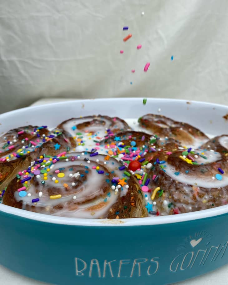 I Made Baked by Melissa's Funfetti Cinnamon Rolls — Here's How They Came Out | The Kitchn