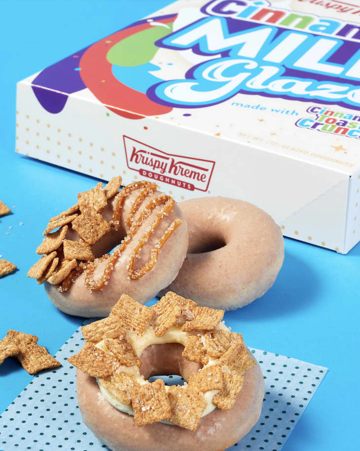 Krispy Kreme's New Doughnuts are Made with Pieces of Cinnamon Toast ...